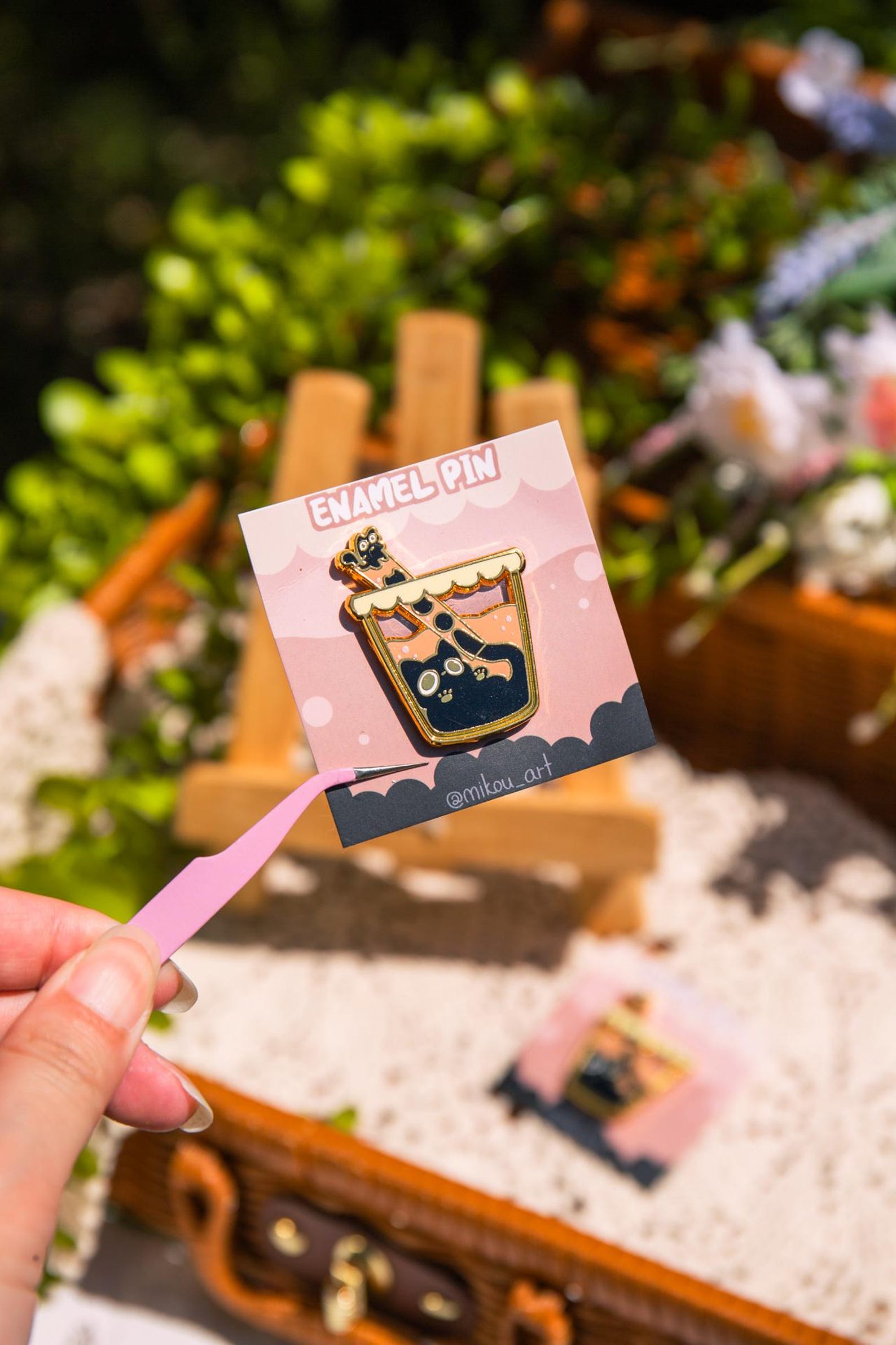 Meowba Boba Cat Enamel Pin Liquid Cat Serie Mikou Original Art - Etsy