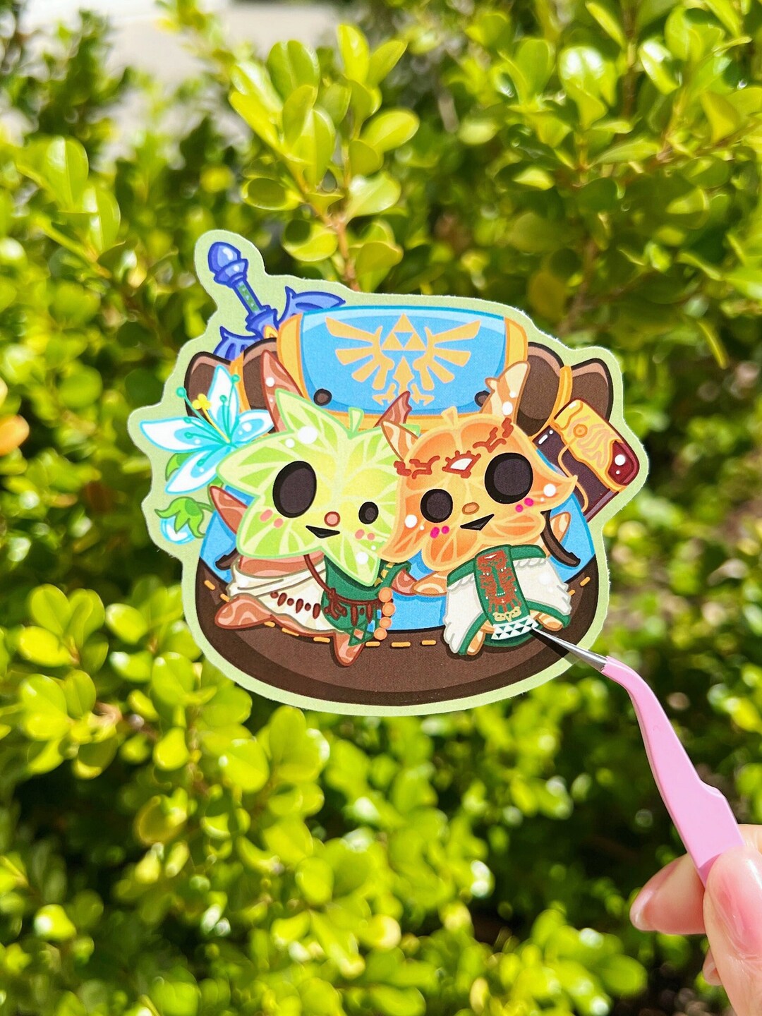 Vinyl Sticker | Zelink Korok Couple | Waterproof & Fade-resistant ...