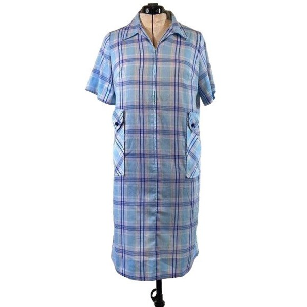 Plaid House Coat - Etsy