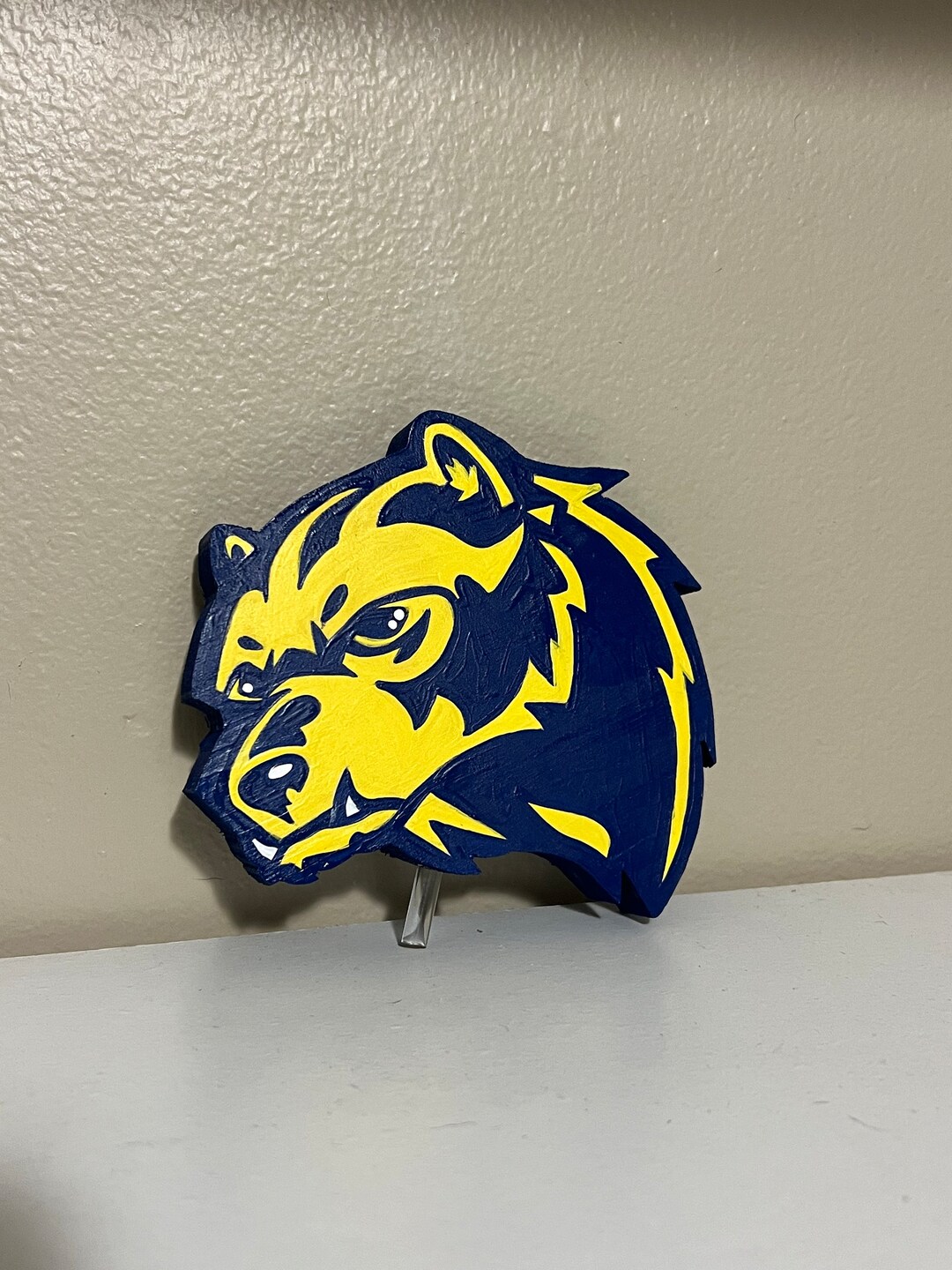 Michigan Wolverine Pier Post Character - Etsy