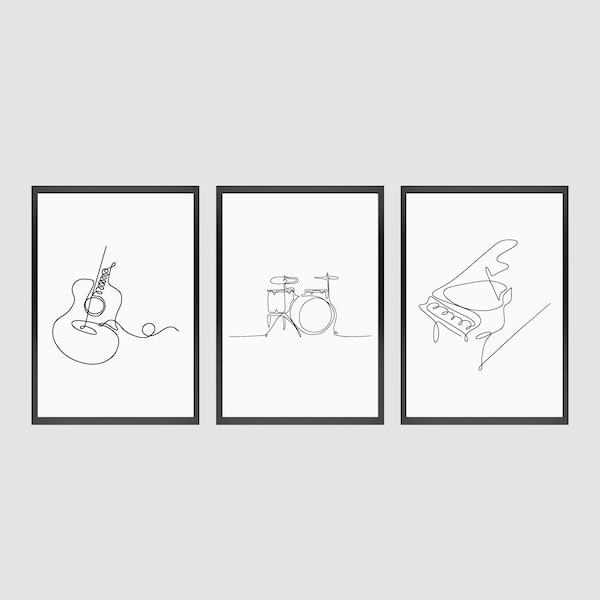 Line Art Music - Etsy
