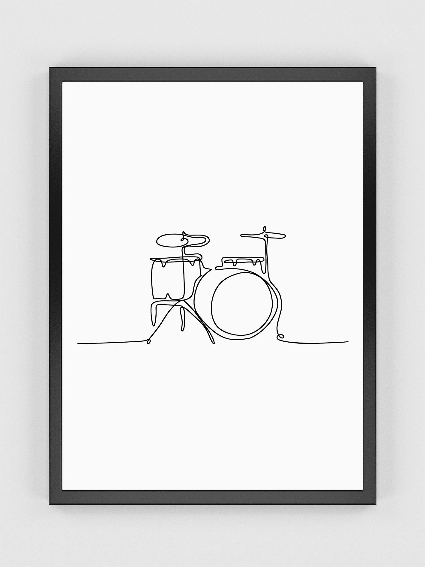 Minimalist Music Instrument Print, Music Single Line Art, Music Print ...