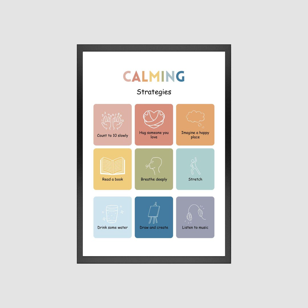 Calming Strategies Poster | Coping Skills Printable for Kids ...