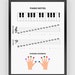 Piano Notes and Finger Numbers Printable Poster, Music Cheat Sheet ...