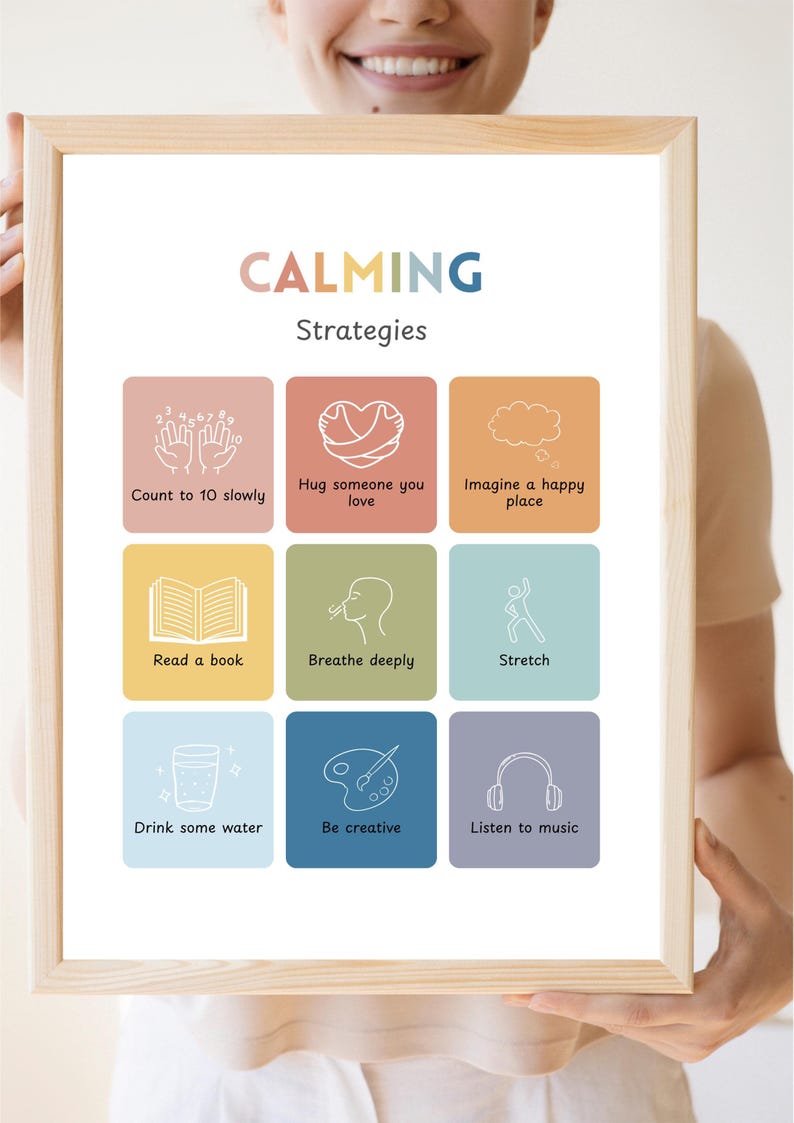 Calming Strategies Poster: Coping Skills for Kids (digital Download) - Etsy