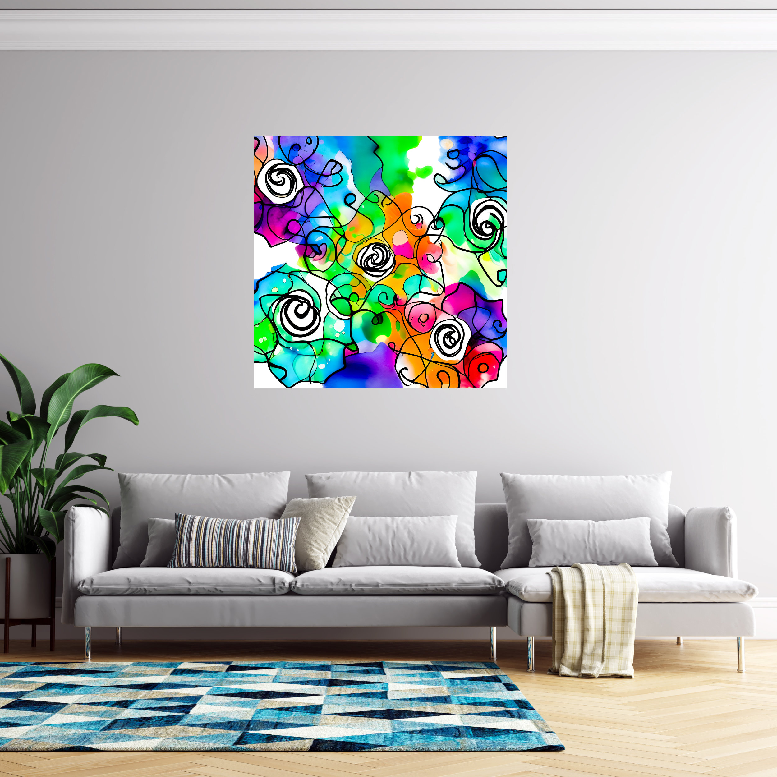 Printable Wall Art, Abstract Art, Digital Download, Alcohol Ink ...