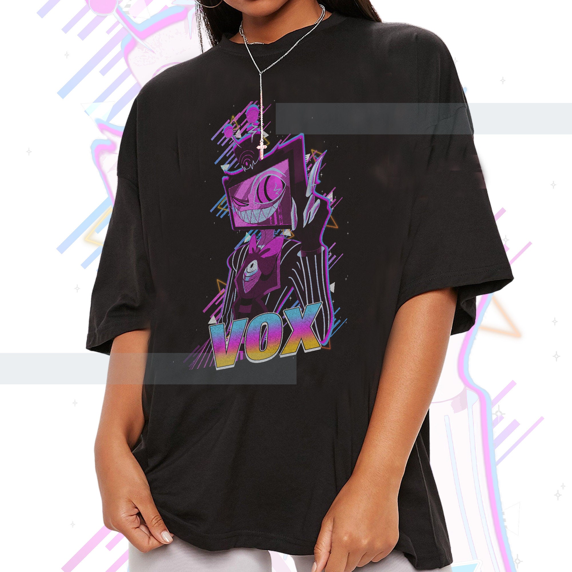 Hazbin Hotel Characters, Vox Hazbin Hotel Shirt, Hazbin Hotel Tshirt ...