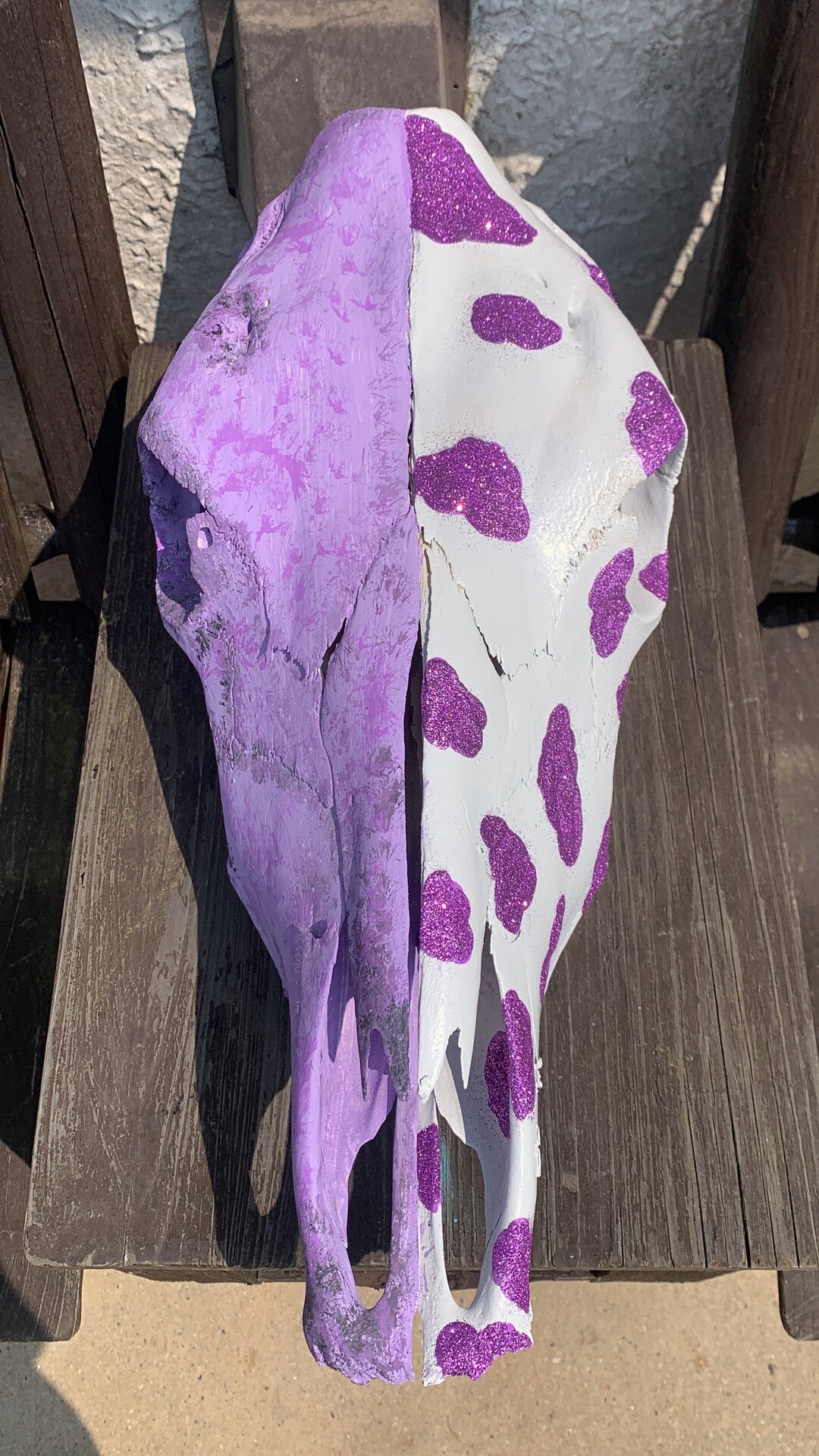 Hand Painted Cow Skull - Etsy
