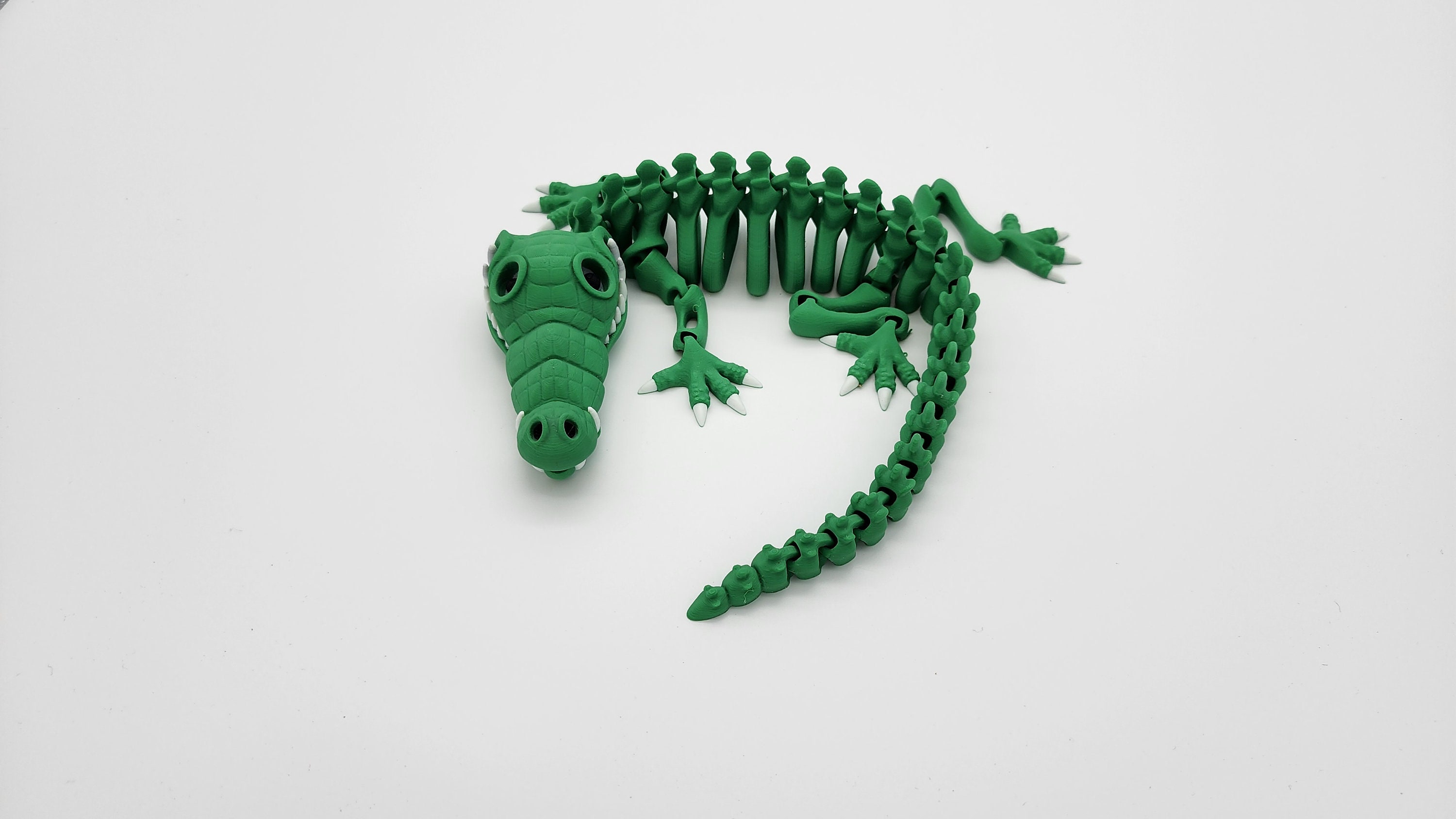 Flexi-factory 3D Printed Fidget Articulating Crocodile Full Color - Etsy