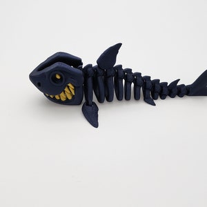 Flexi-factory 3D Printed Fidget Articulating Shark 2 Color - Etsy