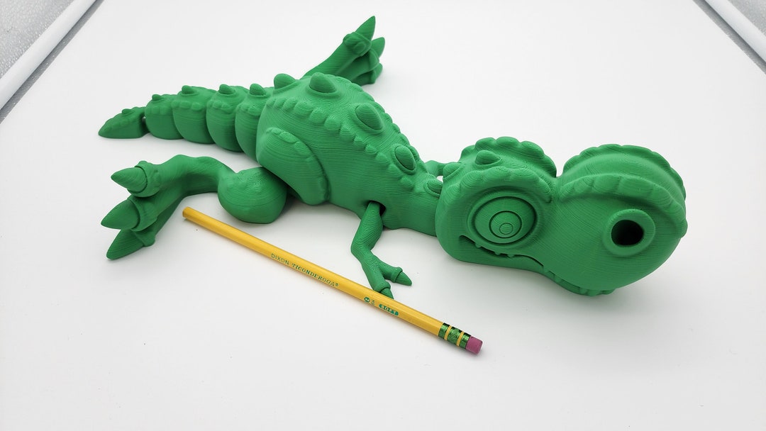 Flexi-factory 3D Printed Fidget Articulating Jumbo T-rex - Etsy