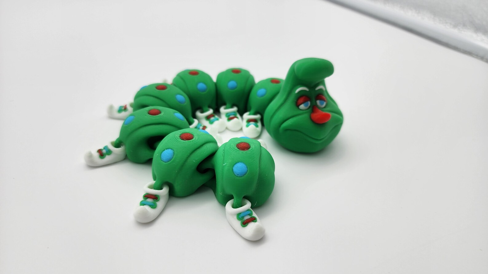 Flexi-factory 3D Printed Fidget Articulating Caterpillar Full Color - Etsy