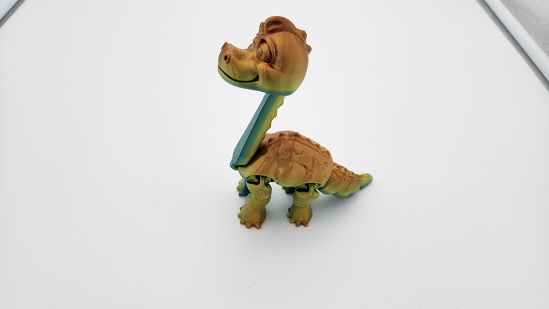 Flexi-factory 3D Printed Fidget Articulating Bronto - Etsy