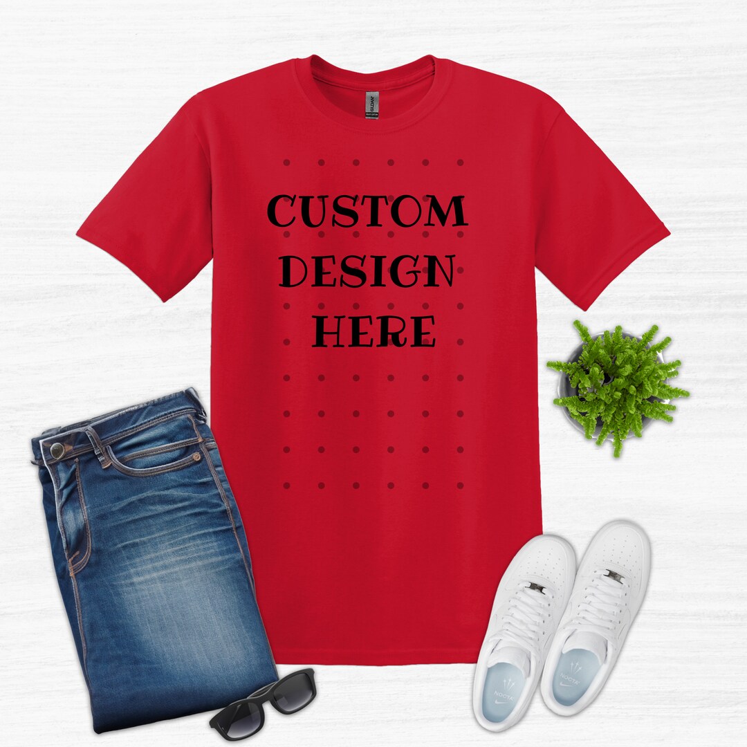 Customized Print-on-demand Unisex Tee Personalized Shirts for Women and ...