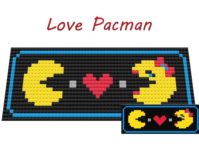PACMAN C2C Crochet Pattern - PDF Download - Etsy Canada