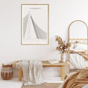 Bridge Series: Bay Bridge Poster • Oakland to San Francisco • Modern ...