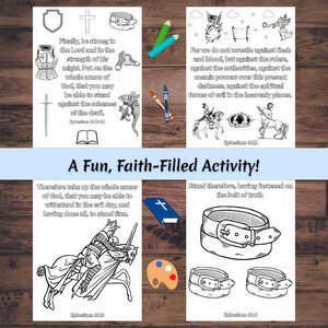 Printable Coloring Sheets, Ephesians 6:10-18, Full Armor of God Bible ...