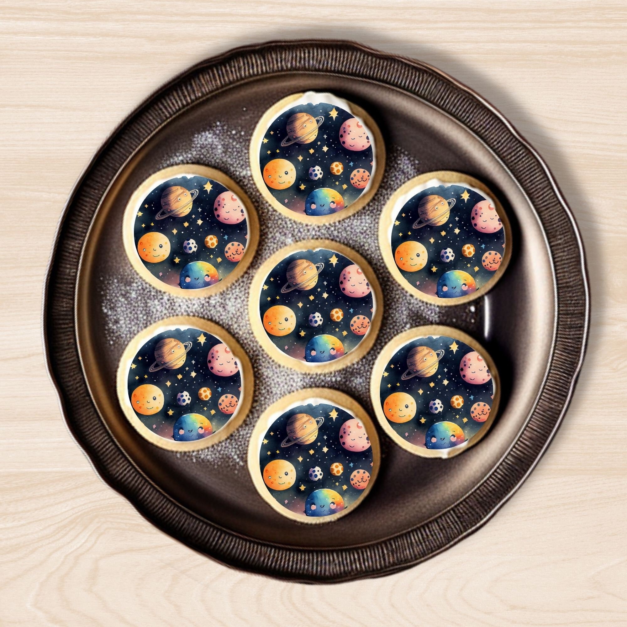 Planets Edible Image Cookie Edible Image Galaxy Print Solar System ...