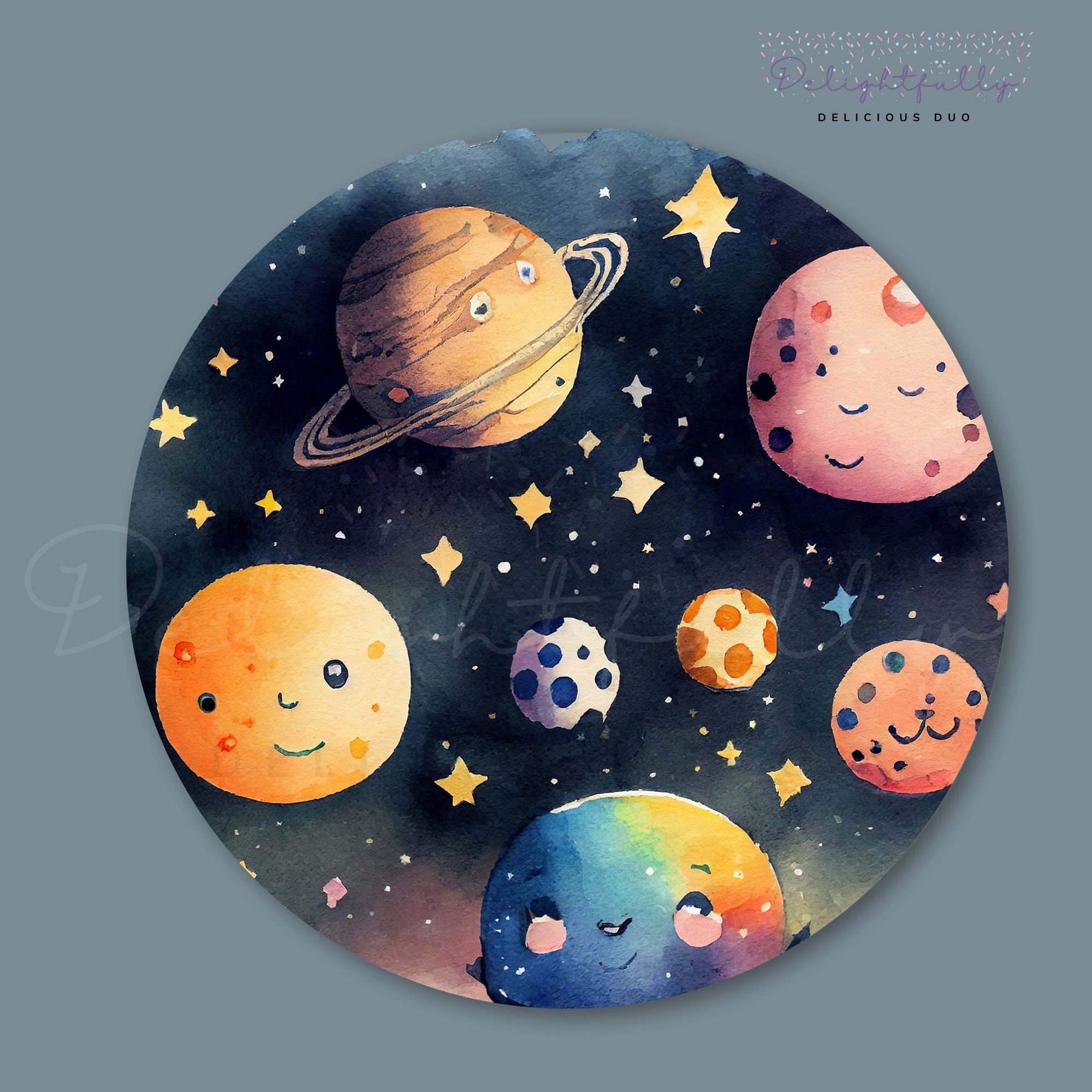 Planets Edible Image Cookie Edible Image Galaxy Print Solar System ...