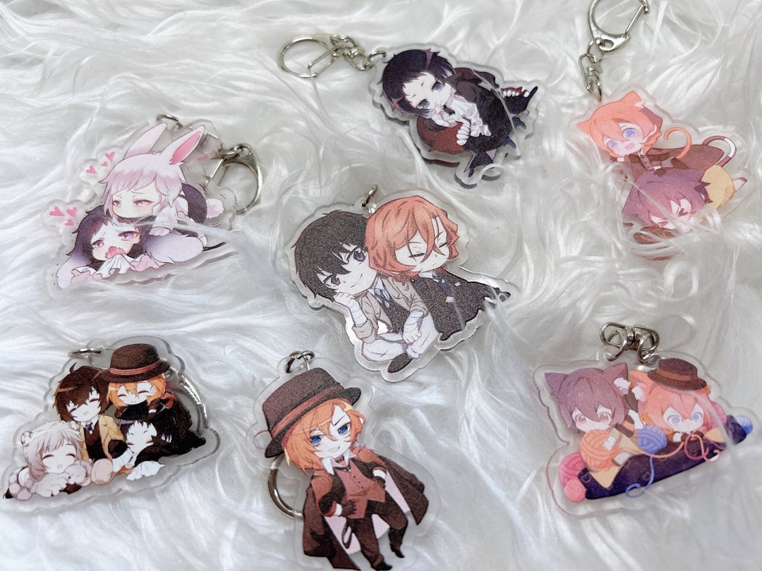 Japanese Chuuya Dazai Keychain Bsd - Etsy
