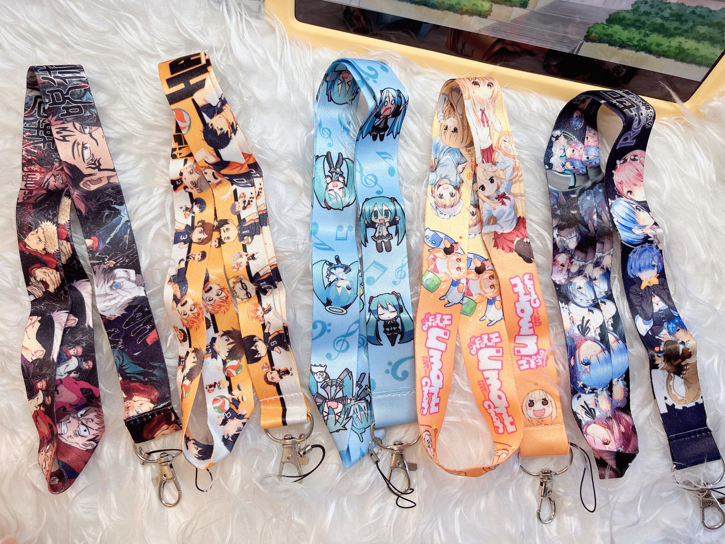 Japanese Anime Lanyard Miku Lanyard Haikyu Umaru Chan Re:zero Rem ...