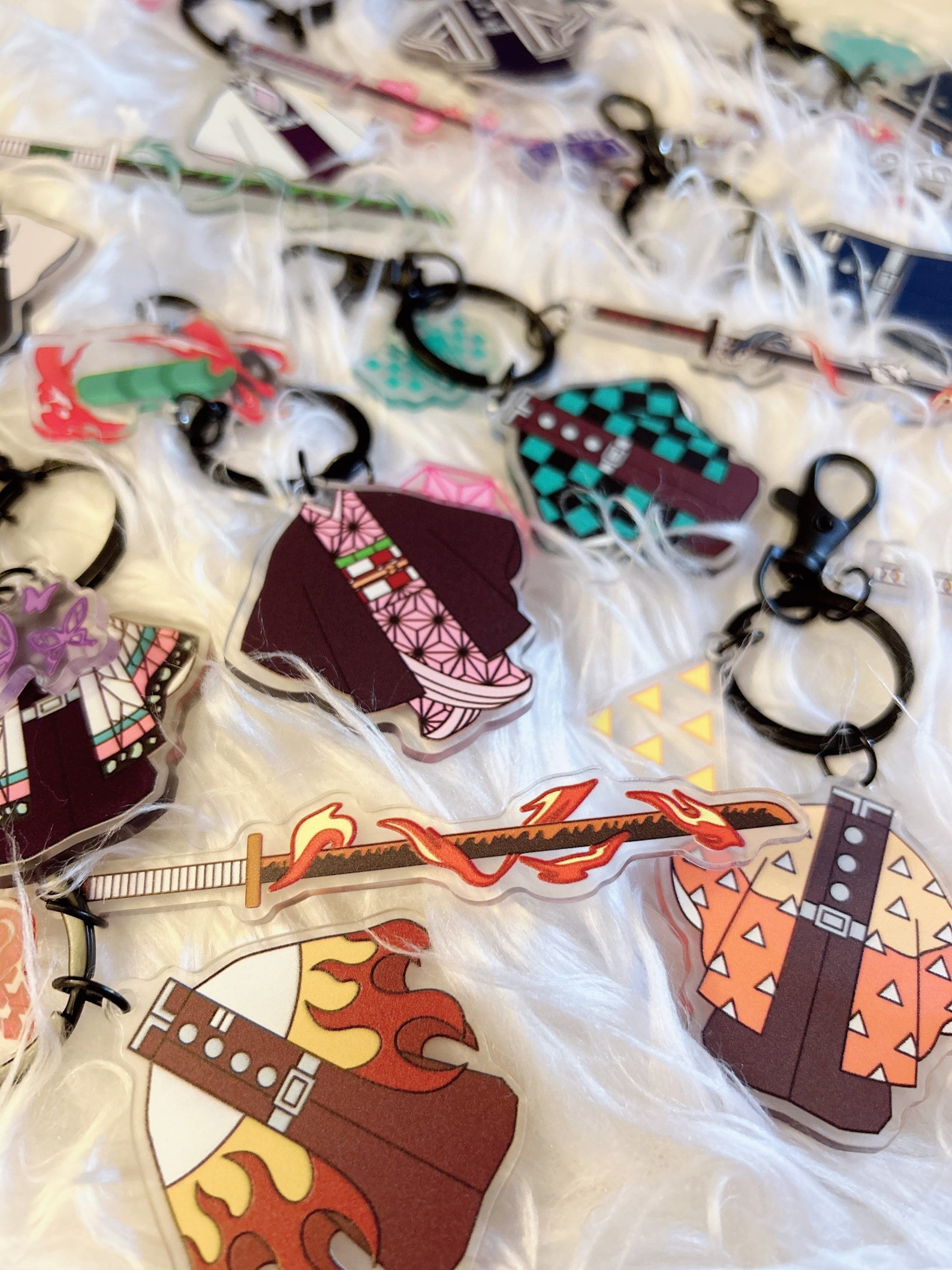 Japanese Anime Character Acrylic Keychain - Etsy