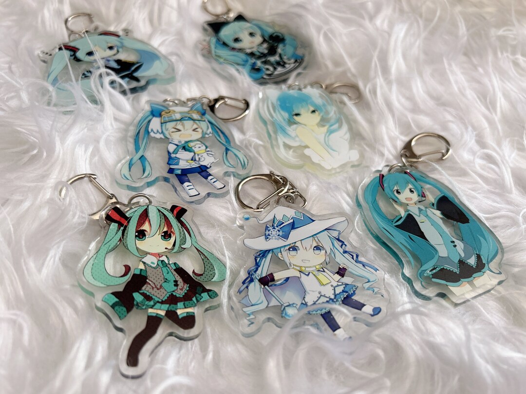 Hatsune Miku Acrylic Keychains - Etsy