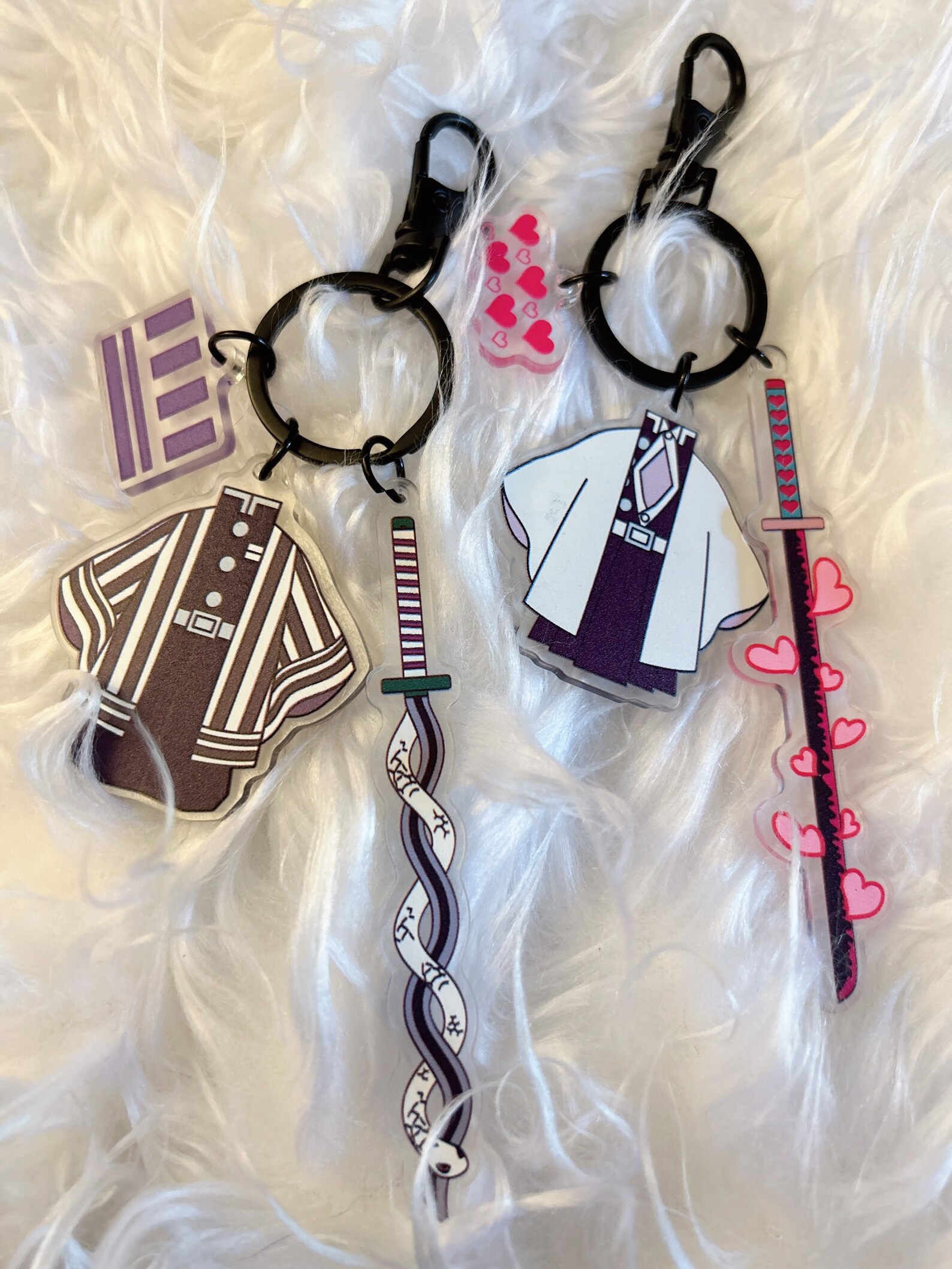 Japanese Anime Character Acrylic Keychain - Etsy