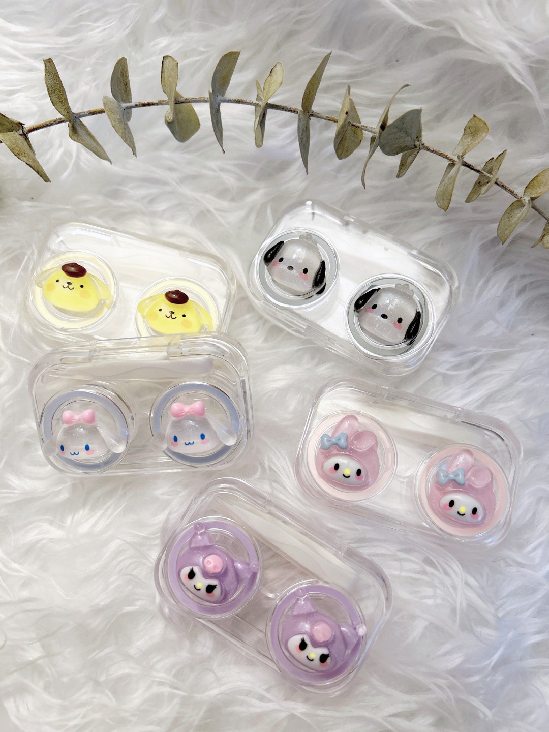 Japanese Kawaii Character Contact Lens Cases Melody Cinnamoroll ...