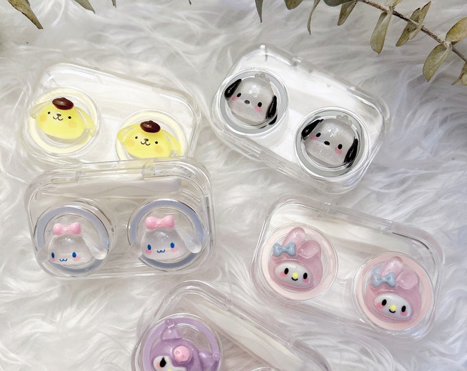 Japanese Kawaii Character Contact Lens Cases Melody Cinnamoroll ...