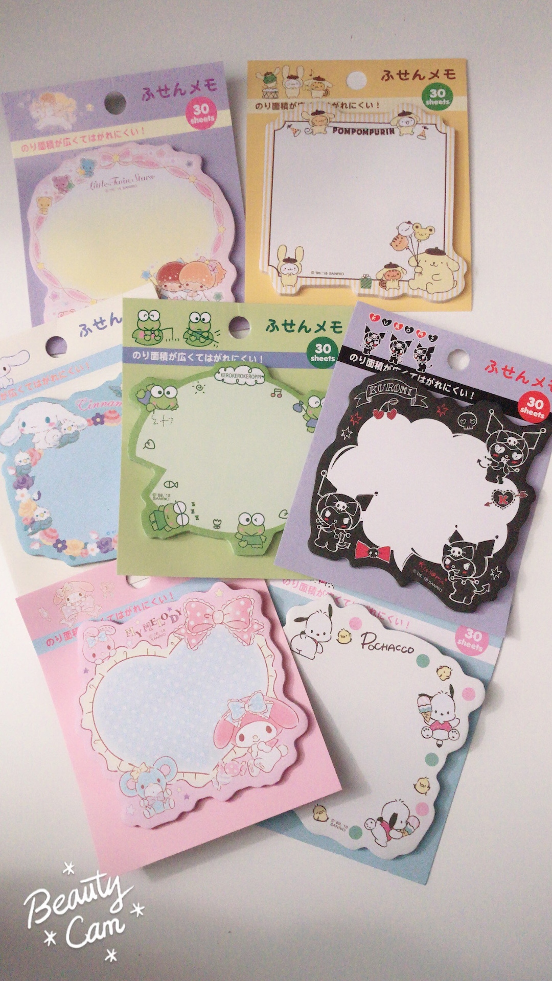 Sanrio Characters Notepads Japanese Cartoon Sticky Notepads - Etsy