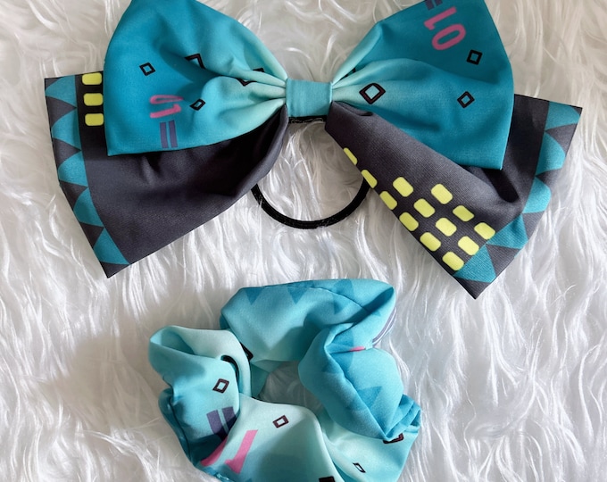 Hatsune Miku Hair Clips Scrunchies Hair Bow Bundle - Etsy
