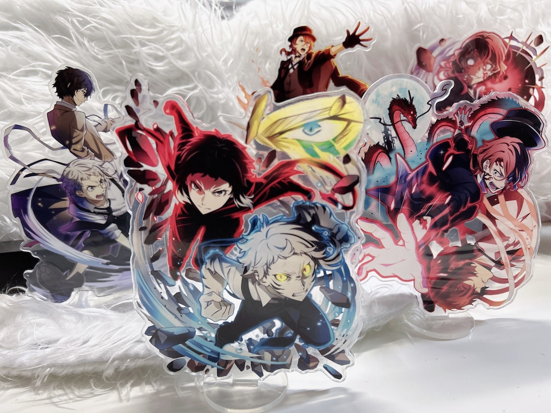 Japanese Anime Stray Dogs Characters Acrylic Stand, Japanese Anime ...