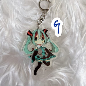 Hatsune Miku Acrylic Keychains - Etsy