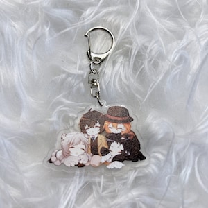 Japanese Chuuya Dazai Keychain Bsd - Etsy