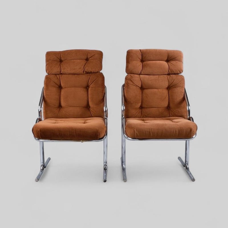 Chrome Dining Chairs - Etsy