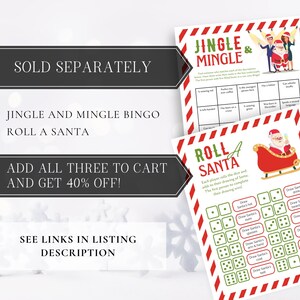 What’s in Santa’s Bag Christmas Party Game, Christmas Gift Exchange ...