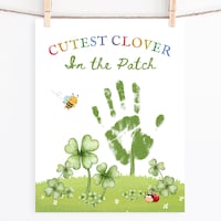 Editable Printable St Patrick's Day Lucky Charm Handprint Art ...