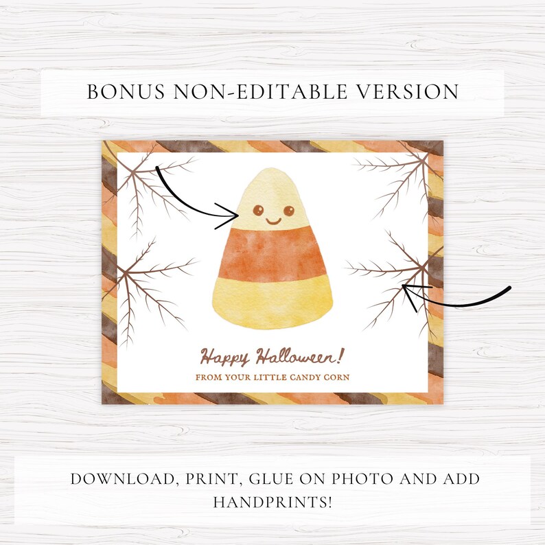 Candy Corn Halloween Handprint Art, Fall Craft for Toddler, Photo ...