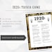 1920s Trivia Game, the Great Gatsby Party, Gatsby Roaring Twenties ...