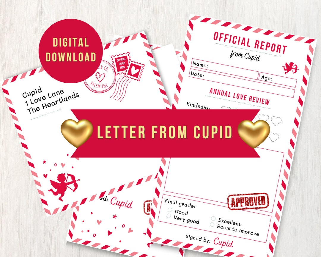 Valentine Letter From Cupid | Valentine Activities | Kids Valentines ...