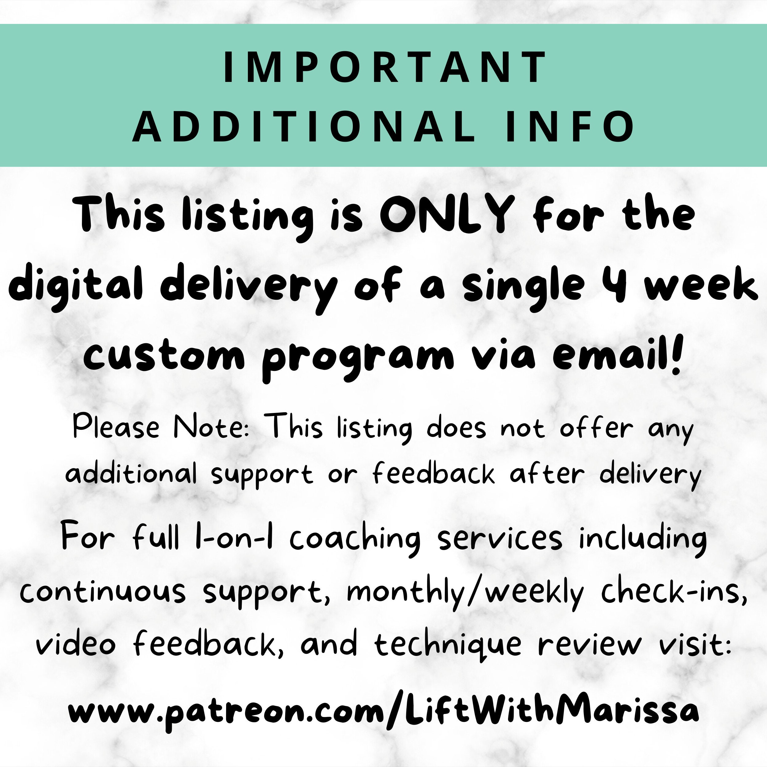 4 Week Personalized Custom Workout Program, Custom Fitness Plan ...