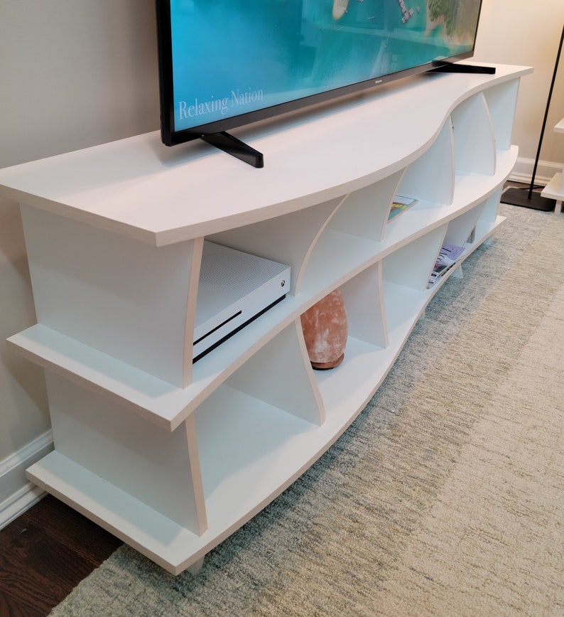 Wavy Curved TV Stand - Etsy