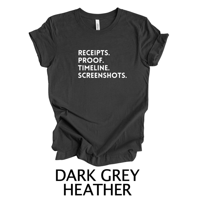 RHOSLC Salt Lake City Receipts Proof Timeline Screenshots Shirt Heather ...