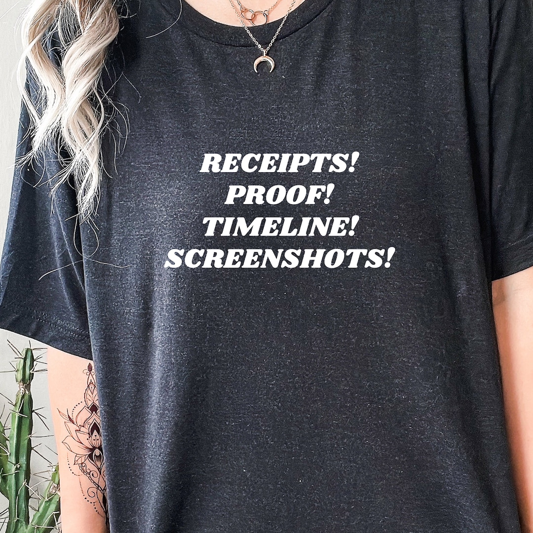 RHOSLC Salt Lake City Receipts Proof Timeline Screenshots Shirt Heather ...