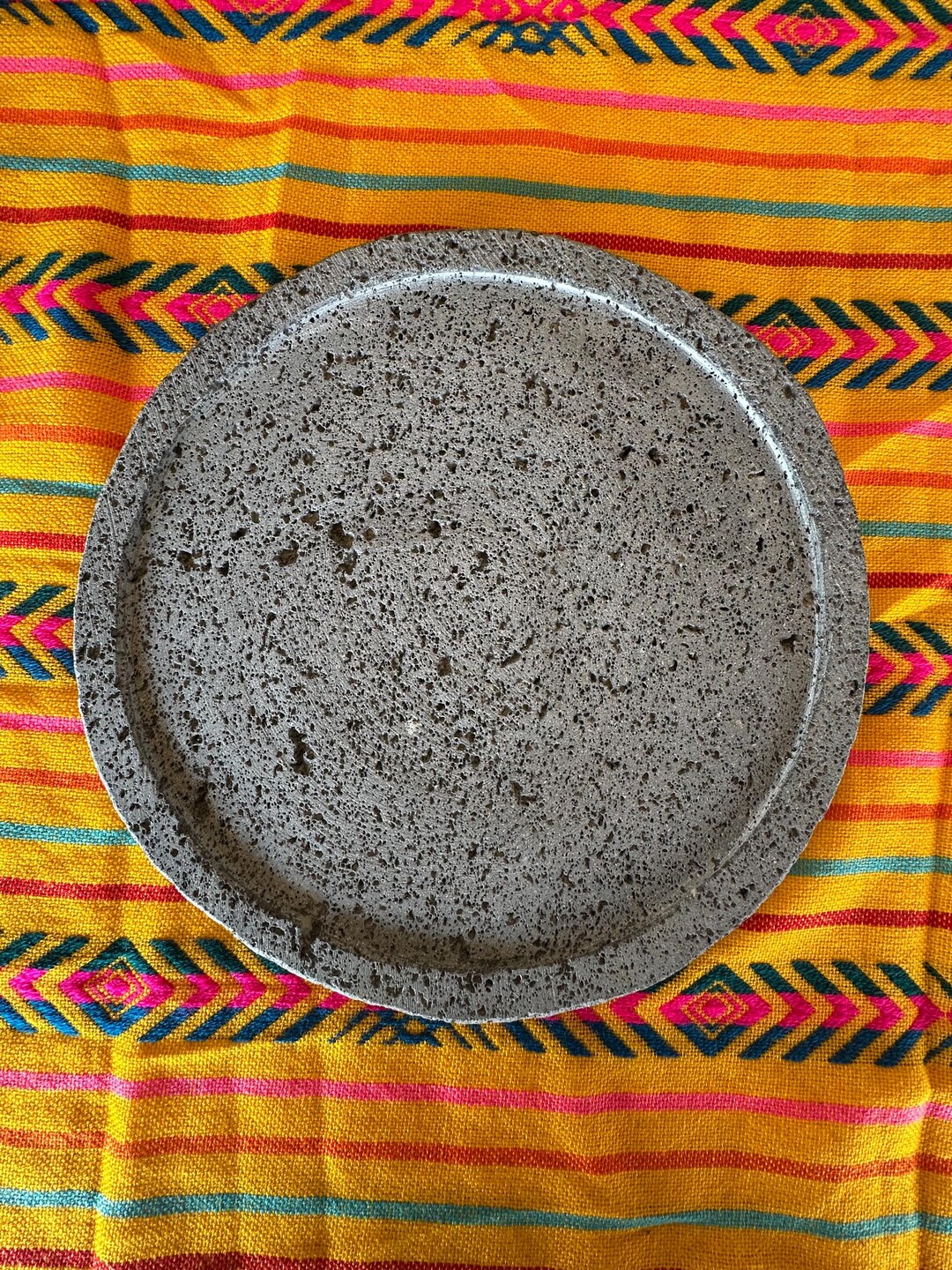 Comal De Piedra Redondo; Volcanic Stone Round Griddle - Etsy