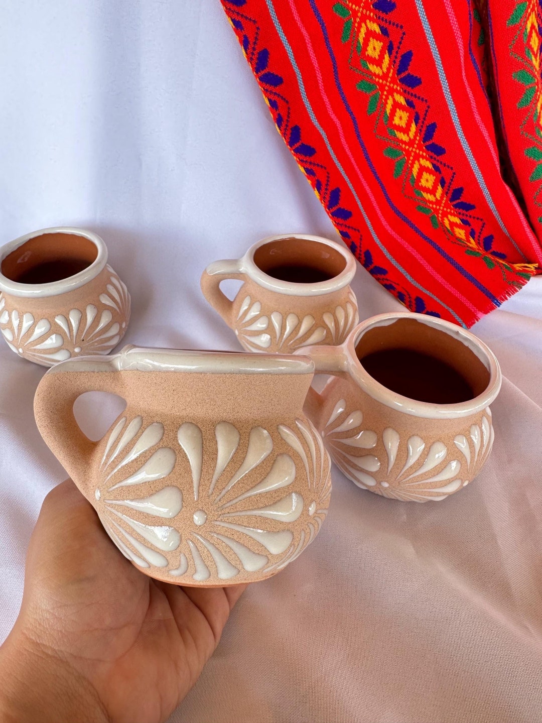 White Cielito Lindo Inspired Mugs; Tazas De Barro Blancas - Etsy