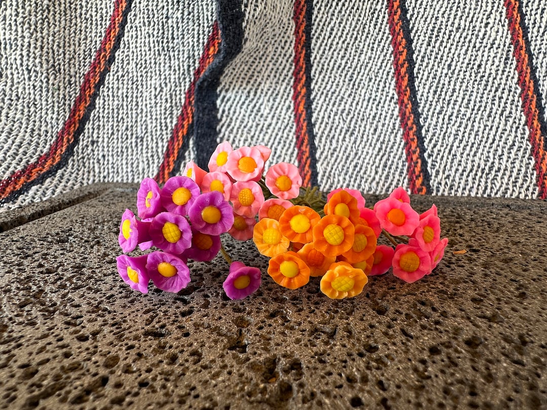 Mini Ramo De Flores Mini Flower Bouquet Mini Flor De Dia De - Etsy