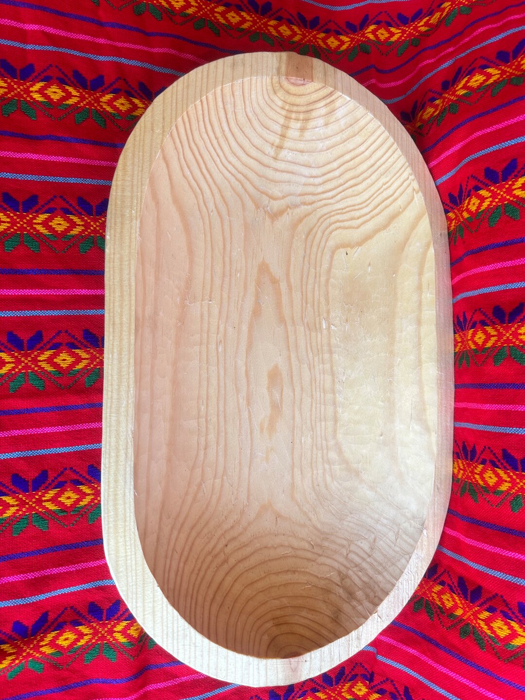 20 Inch Mexico Batea Hand Carved Dough Bowl/tray Batea De Madera ...