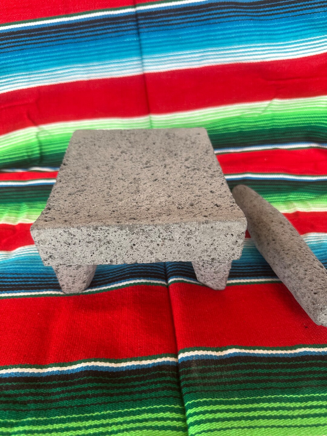 8 Inch Mexican Volcanic Stone Metate; Metate De 8 Pulgadas Mexicano - Etsy